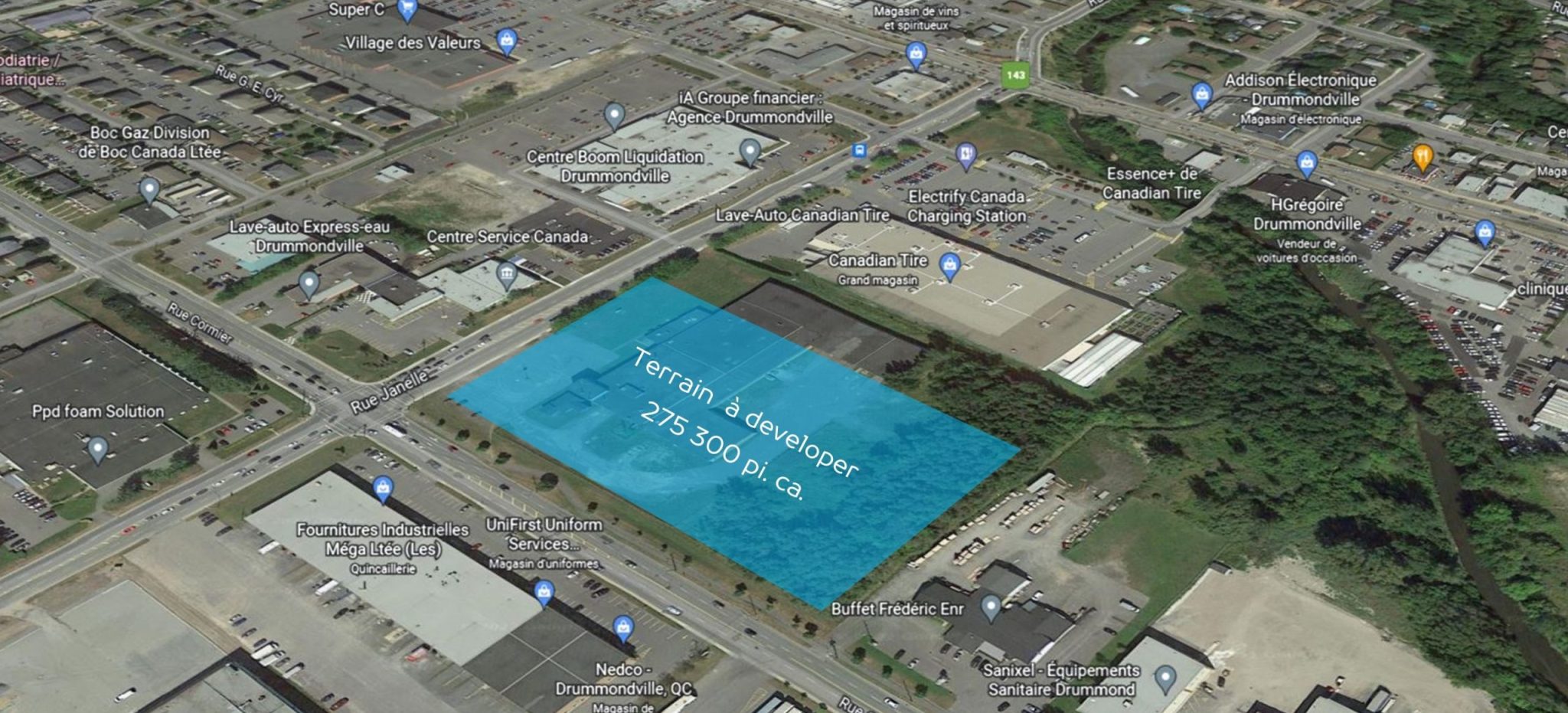 Terrain commercial Janelle-Cormier - Gestion Fauvel